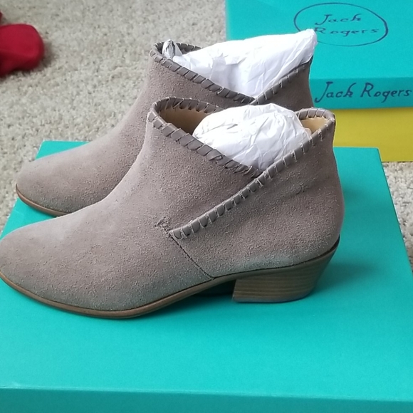 Jack Rogers | Shoes | Jack Rogers Sadie Boot Light Gray New Sz 5 | Poshmark